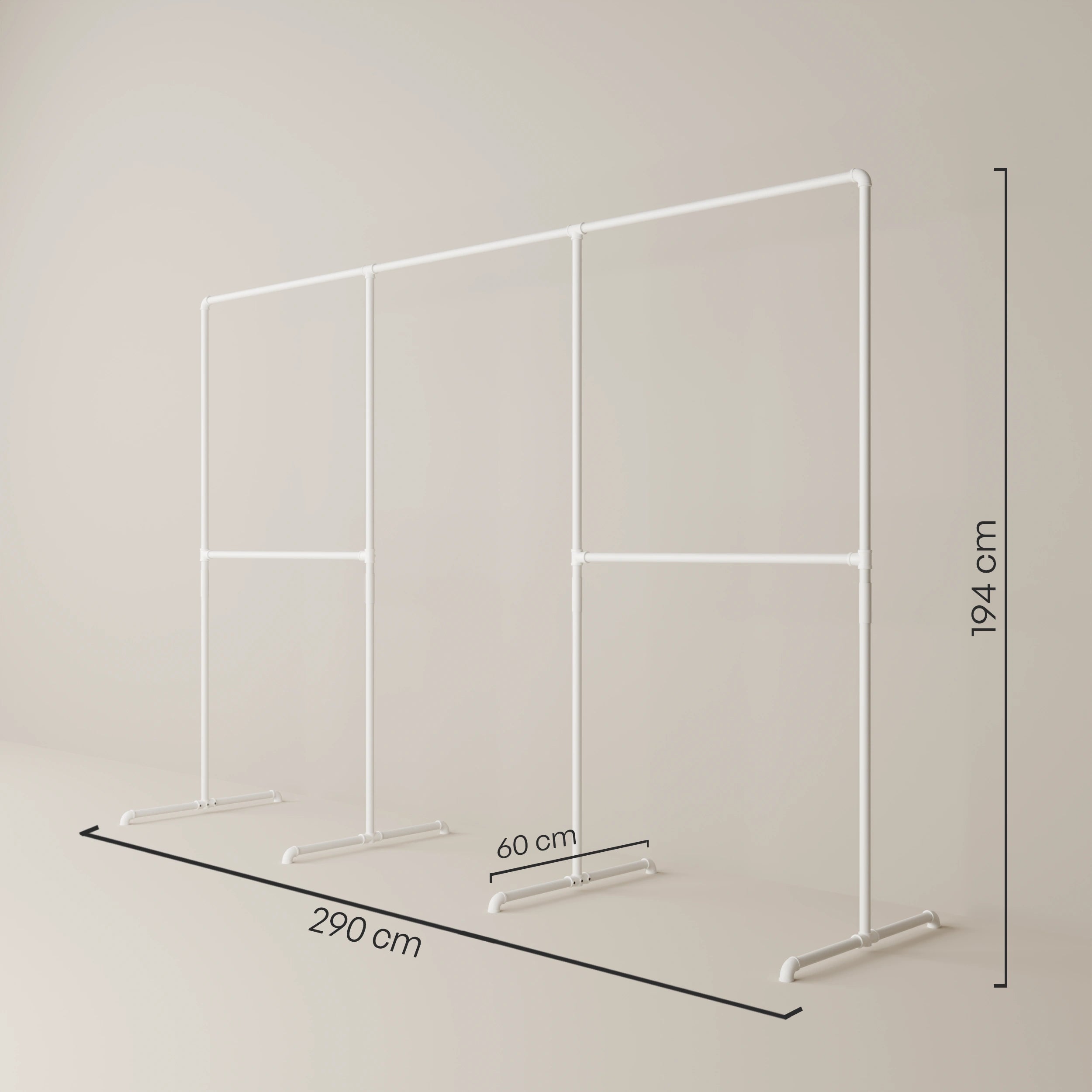 Pamo Design LAS 3 Kleiderständer Weiß | 1341003502